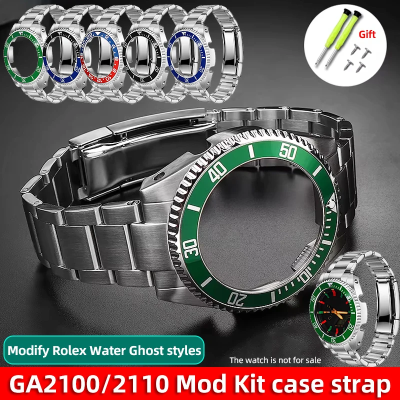 GA2100 Mod Kit Stainless steel Bezel Band For Casio G-SHOCK GA-2100/ ...