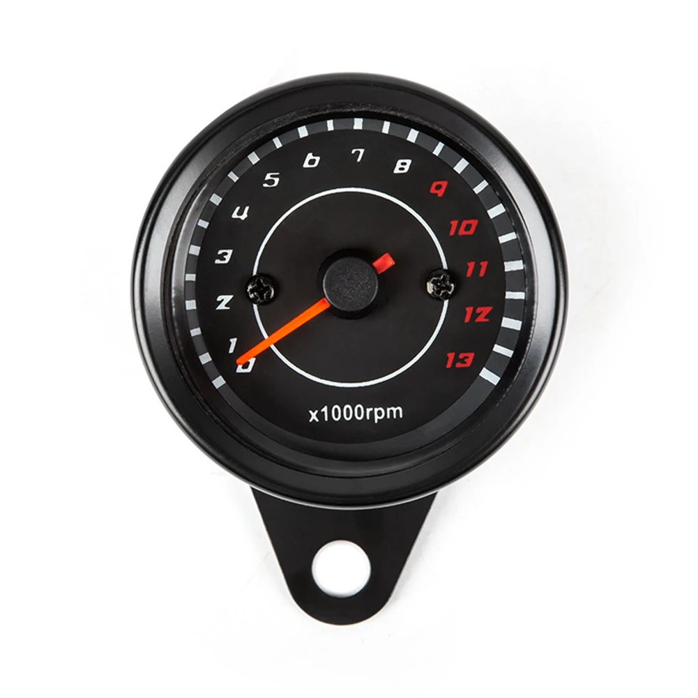 DC 12V Universal Motorcycle Tachometer Electronic Tach Meter ...
