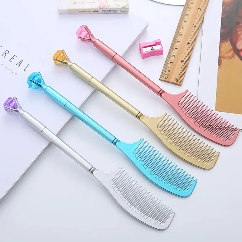 1PCS-Cute-Stationery-0-5mm-Ballpoint-Pens-Diamond-Comb-Design-School ...
