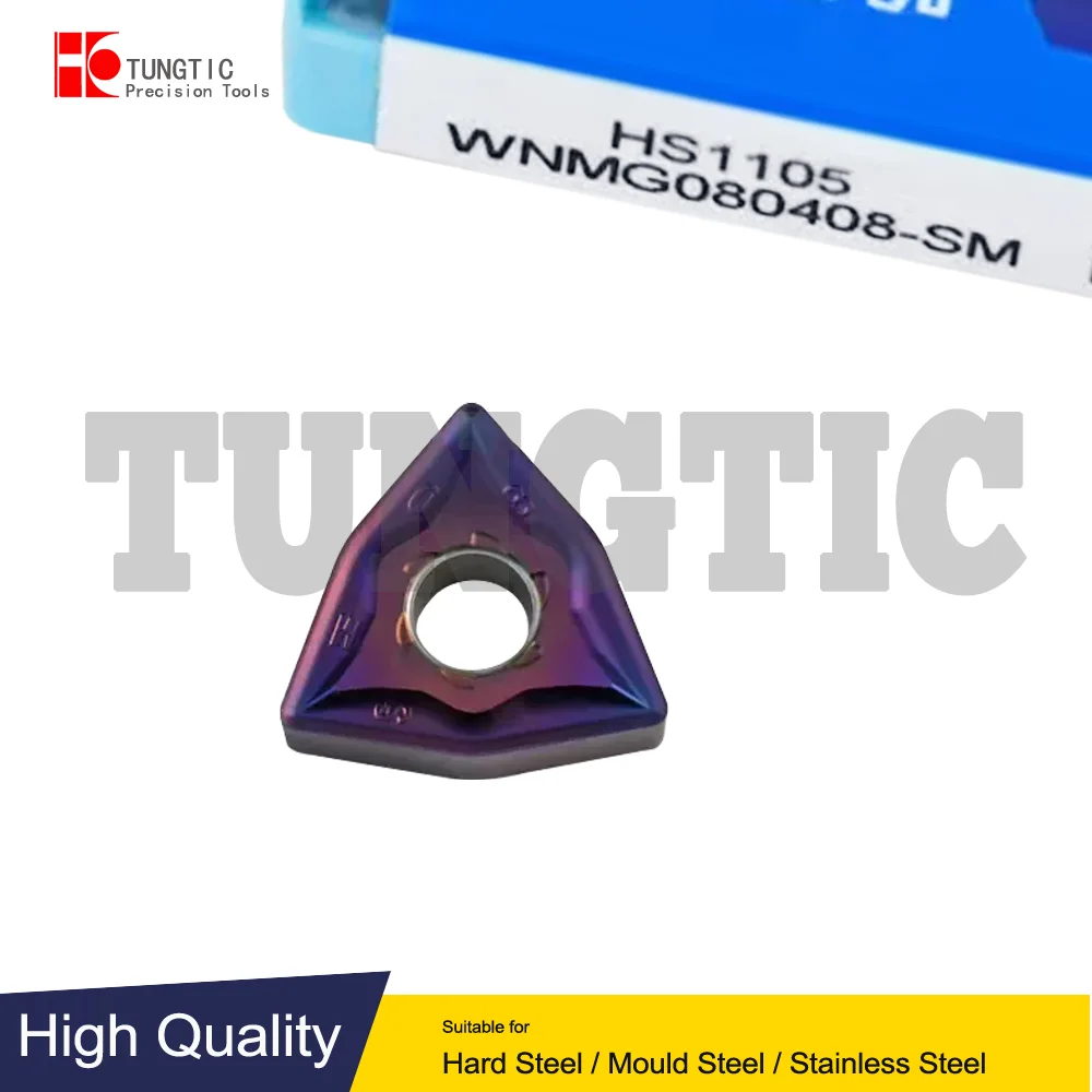 WNMG080408-SM WNMG080412-SM HS1105 HS7115 Lathe Machining Metal Turning ...