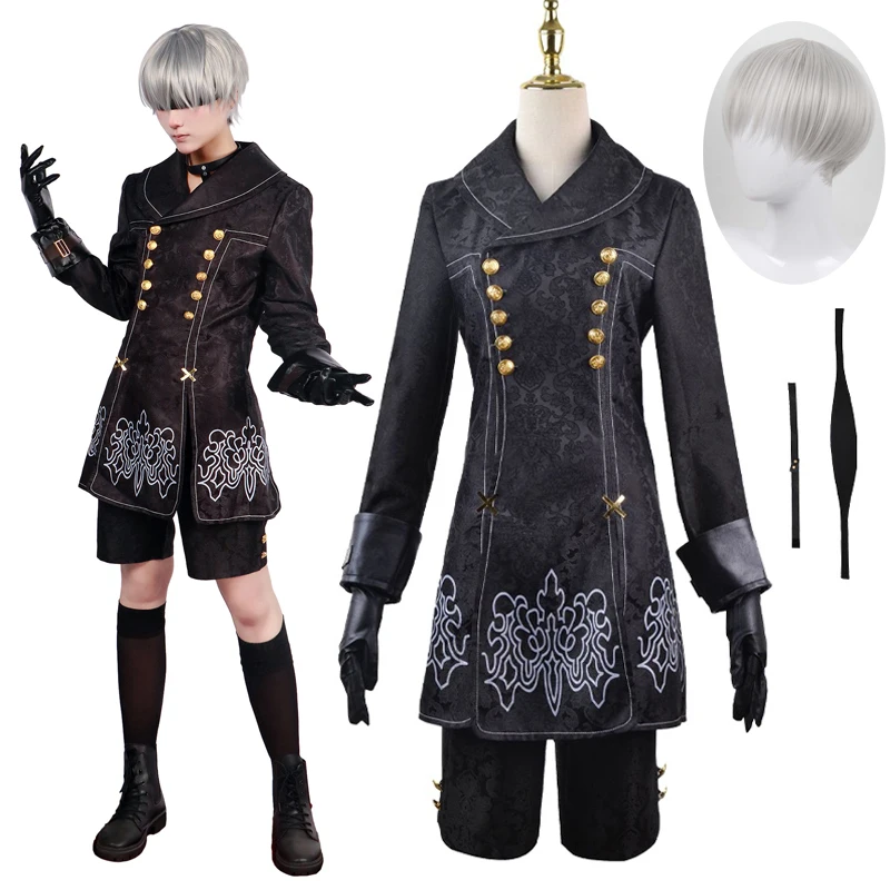 Game-9S-Cosplay-Cotsume-YoRHa-No-9-Type-S-Uniform-Jacket-Pants-Eyemask ...