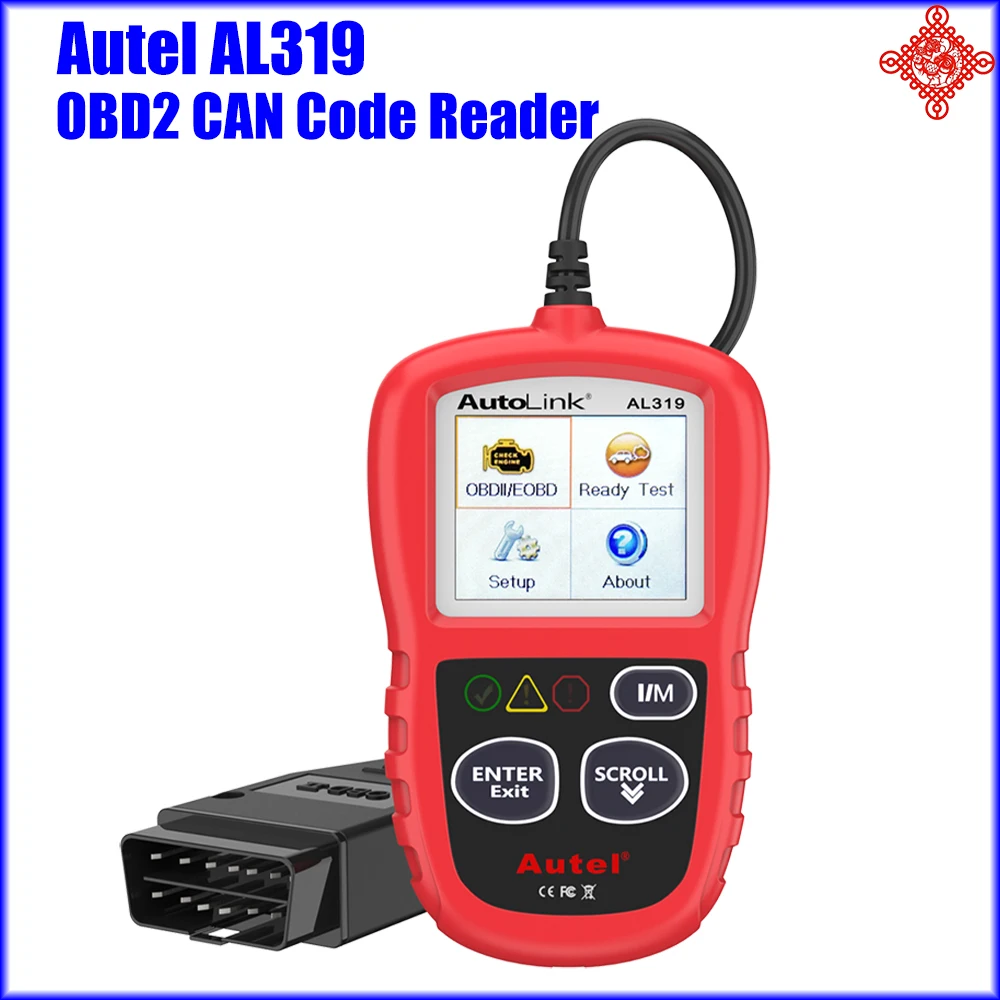 Autel herramienta de diagnóstico de coche AL319 OBD2, lector de código CAN, ver cuadro congelado ...