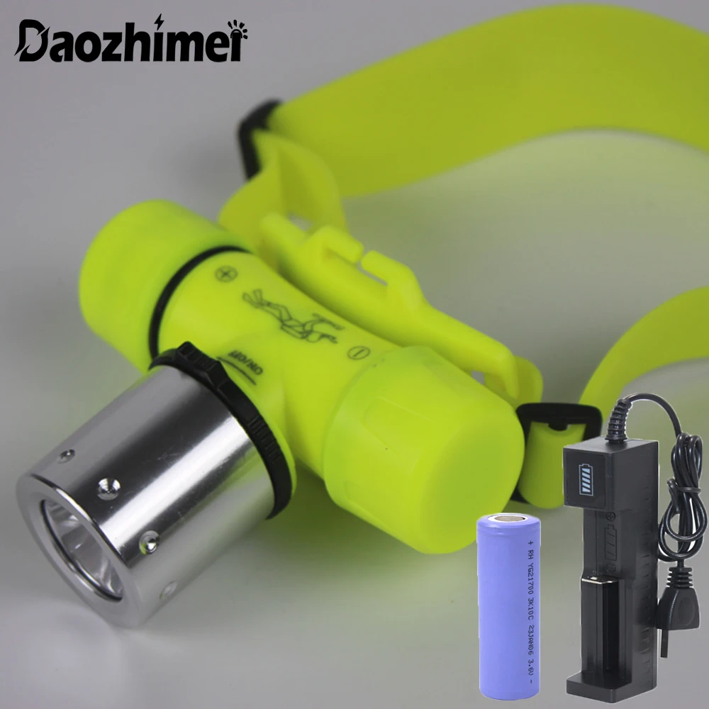 Professional-LED-Scuba-Diving-Headlamp-IPX8-Waterproof-Headlight ...