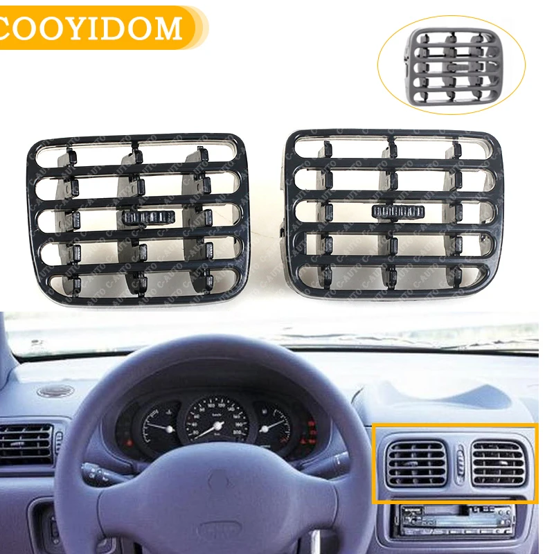 2PCS Interior Center Console Air Vent Outlet For Renault Clio II 1998 ...