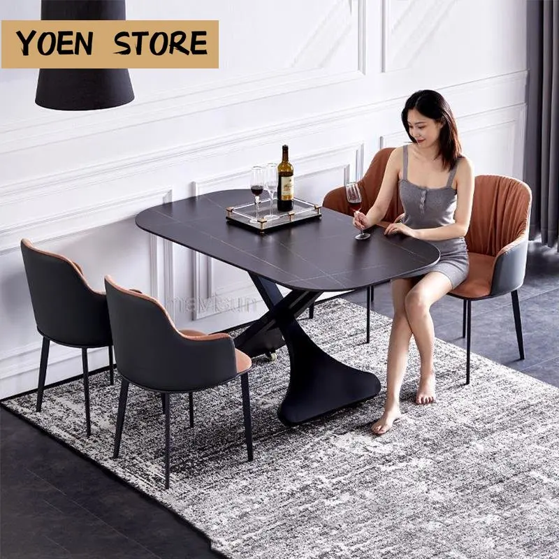 Multifunctional-Lifting-Rock-Board-Coffee-Desk-Kitchen-Table-Set ...