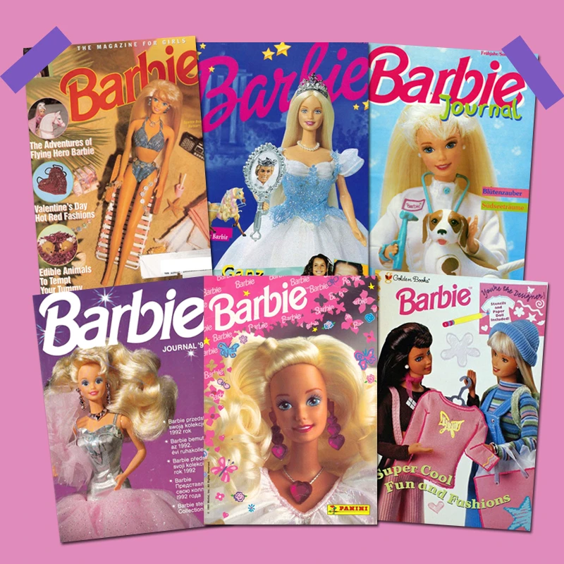 10*14.5cm Retro Barbie Doll Accessories Toys Princess Characters Poster ...