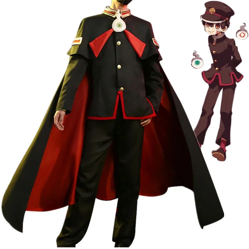 Anime-Hanako-Kun-cosplay-shirt-cloak-costume-full-set-toilet-bound ...