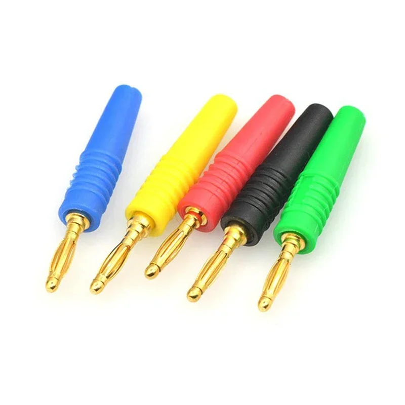 1-5Pcs-New-2mm-4mm-Plugs-Gold-Plated-Musical-Speaker-Cable-Wire-Pin ...