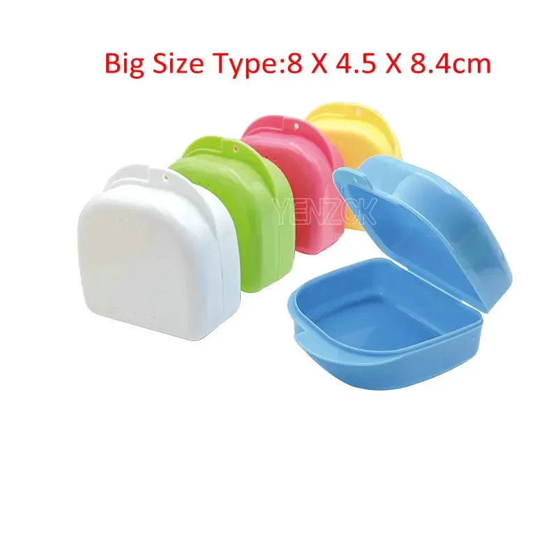 50pcs/Lot Dental Denture Bath Case Retainer Storage Box With Holes ...