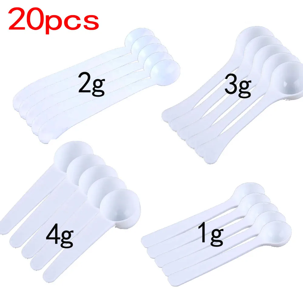 20 PCS Measuring Spoon White Drug Pesticide Safety Precise Selection 1 ...
