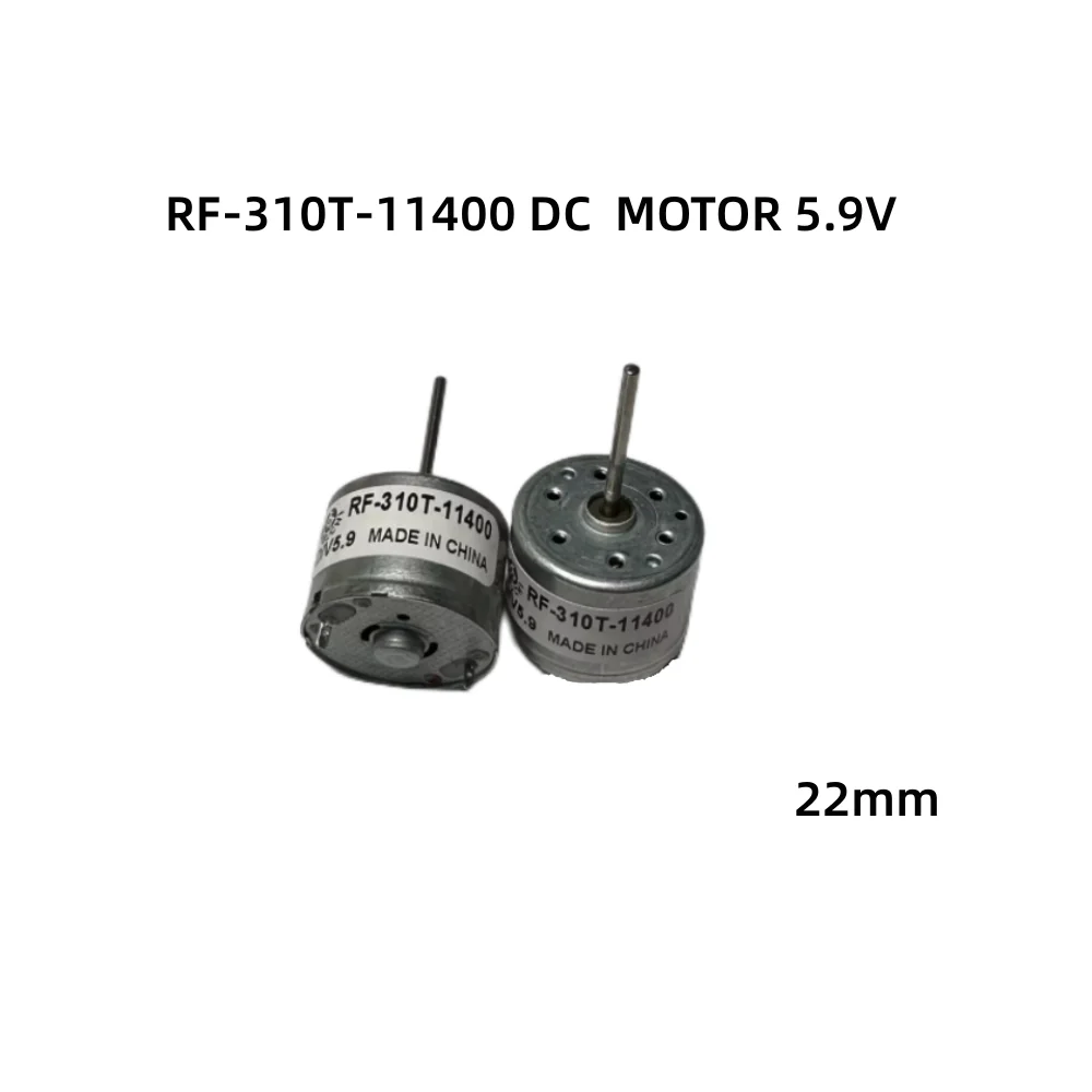 RF 310T 11400 DC MOTOR 5.9V 310 Micro MOTOR, 22MM Long Shaft, used for ...