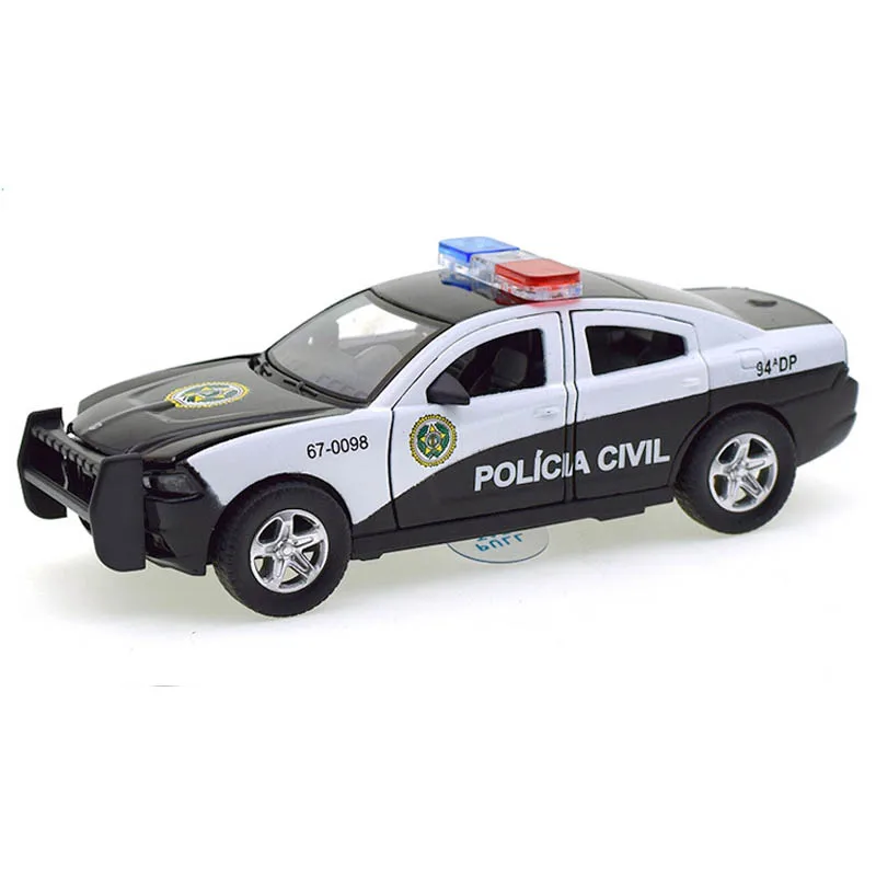 1:32 Alloy Diecasts Simulation Police Model Toy Cars Pull Back Light ...