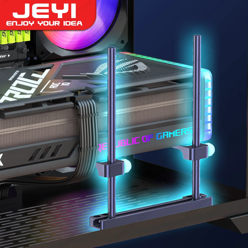 JEYI-Graphics-Card-Brace-Adjustable-Full-Aluminum-GPU-Sag-Bracket-VGA ...