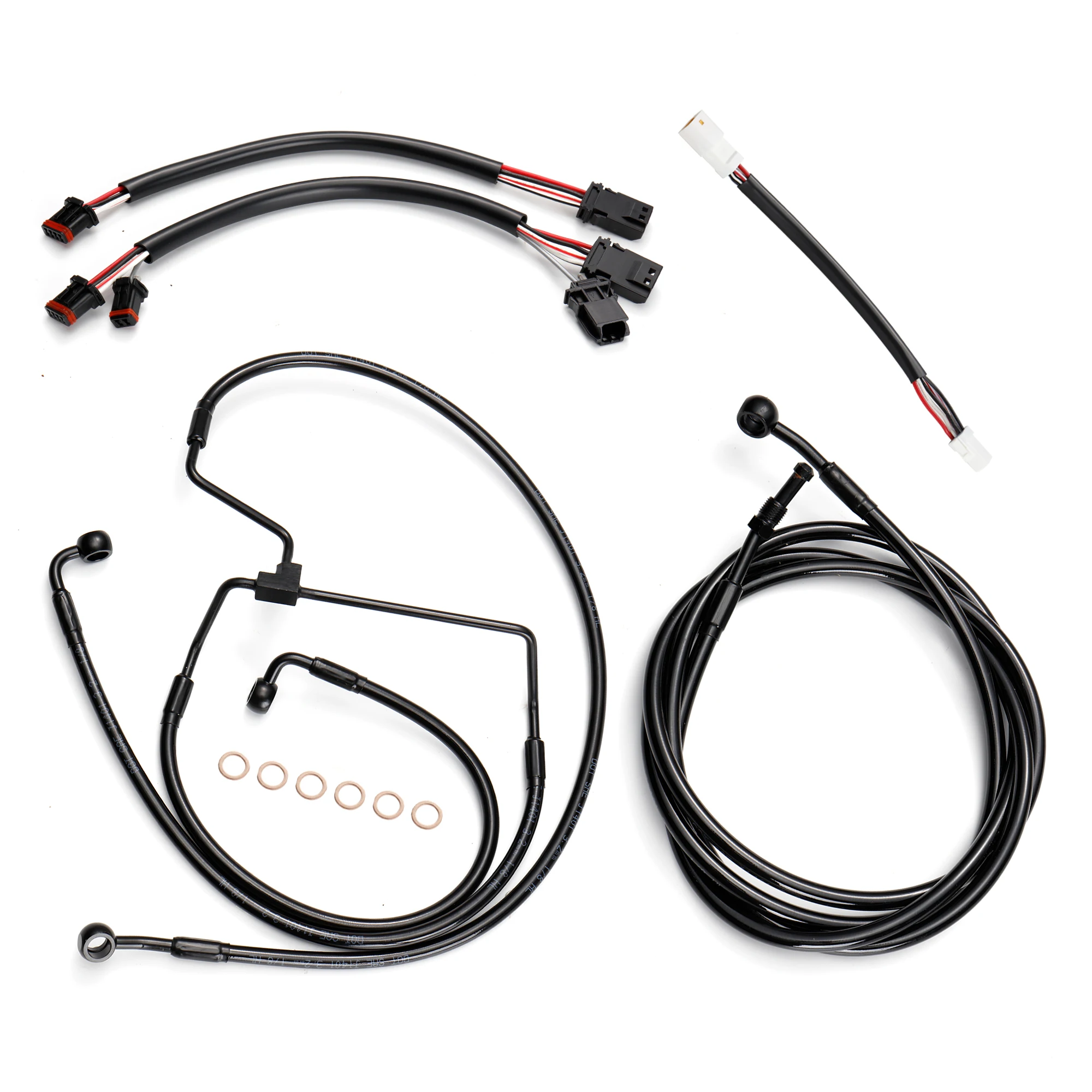 14/16" Touring Handelbar Extension Cables Set for Harley 2017-2020 Road ...