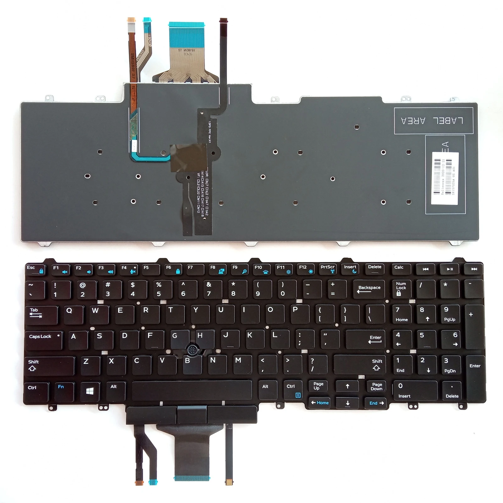 US-Keyboard-Non-Backlit-for-Dell-Latitude-E5550-E5570-E5580-E5590-5550 ...