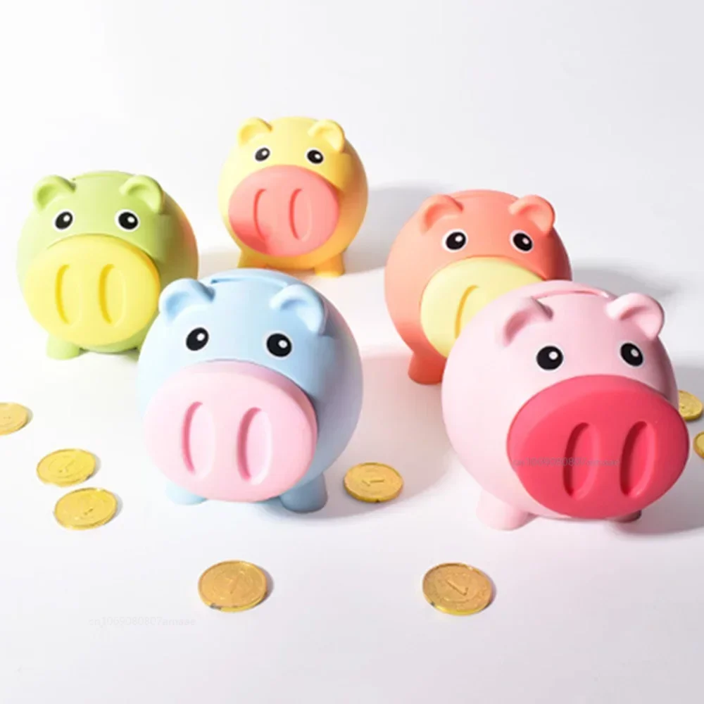 Small Piggy Money Box for Kids Cartoon Pig Money Storage Bank Toys Home ...