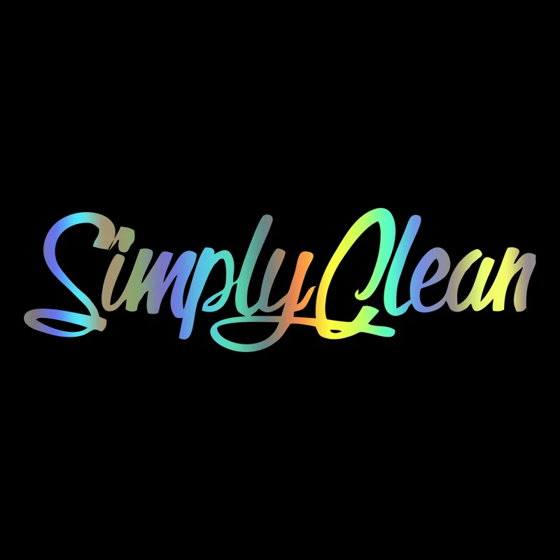 CS40085# Vinyl Decal Simply Clean Car Sticker Waterproof Auto Decors on ...