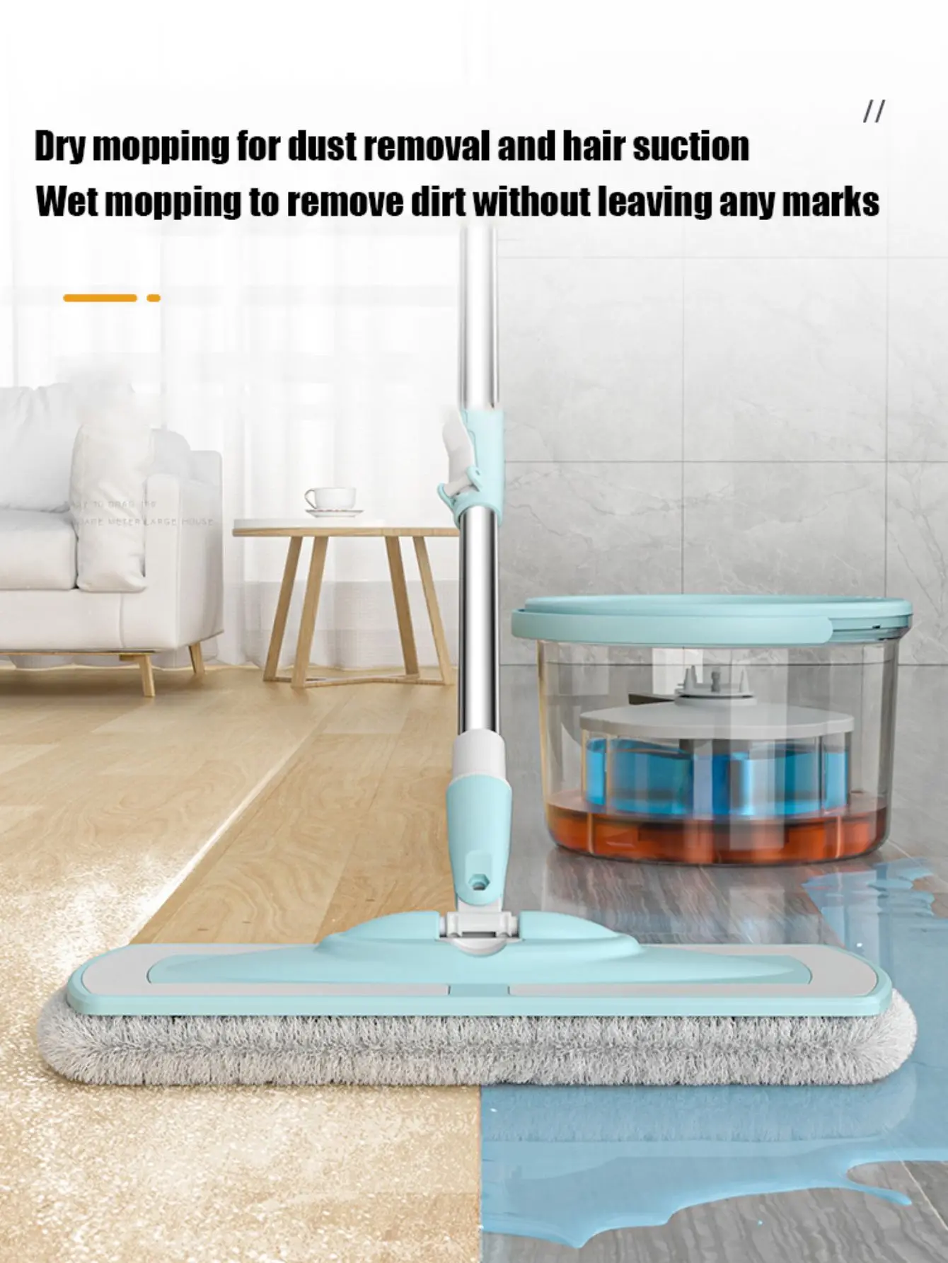 1set-New-Sewage-Seperation-Hand-Free-Mop-With-A-Rotating-Head-And-A ...