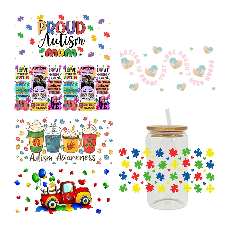 3D-UV-DTF-Transfers-Stickers-16oz-Cup-Wraps-Autism-Awareness-Printed ...