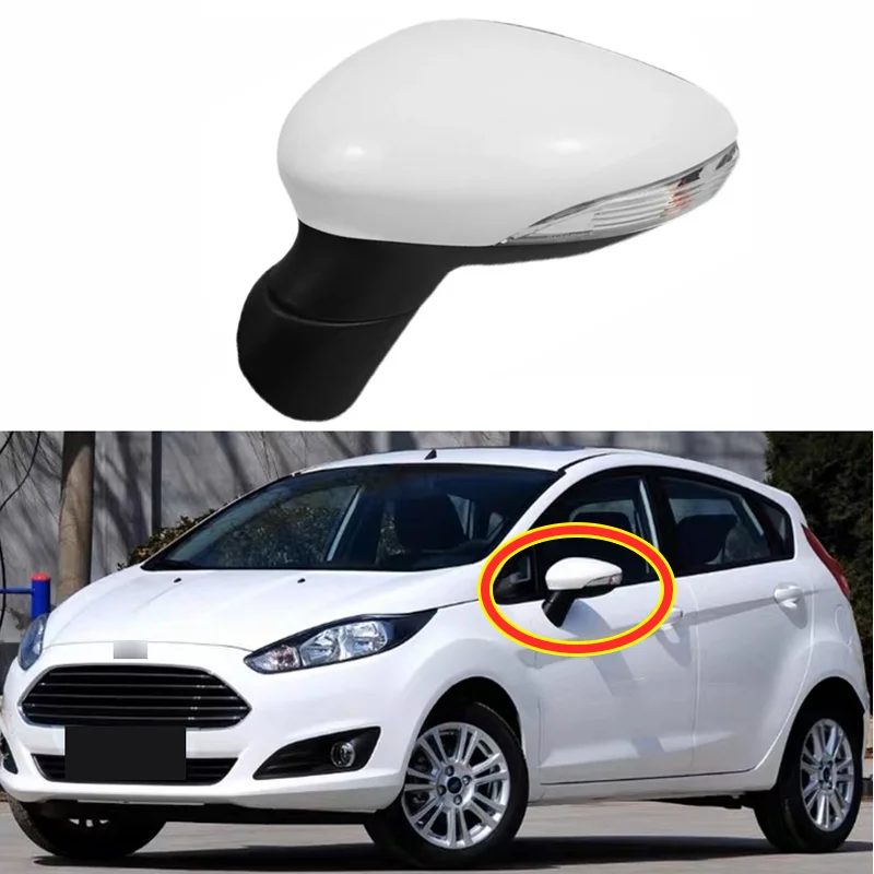 For-Ford-Fiesta-2009-2015-Rear-View-Mirror-Assembly-Side-View-Mirror ...
