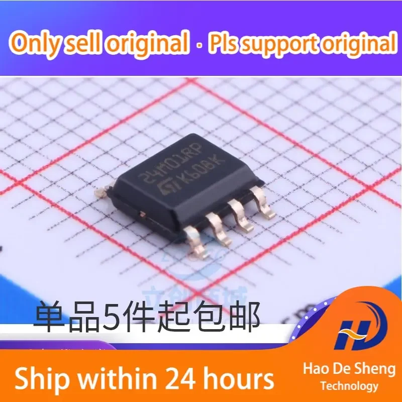 10PCS-LOT-ST-Italian-Memory-IC-M24M01-RMN6TP-Logo-24M01RP-SOP-8-New ...