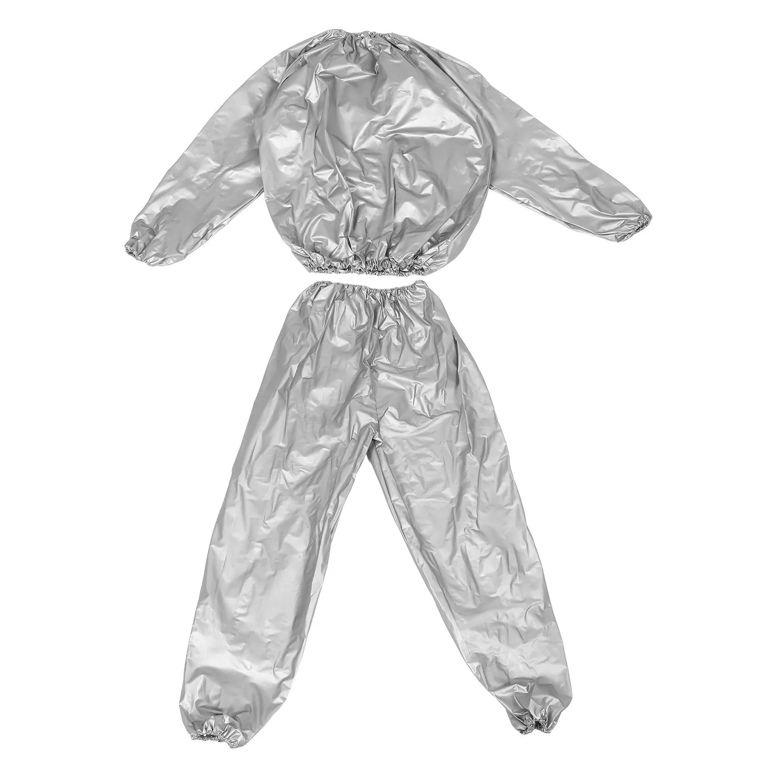 Combinaison de sauna intégrale argentée pour hommes et femmes, en PVC ...