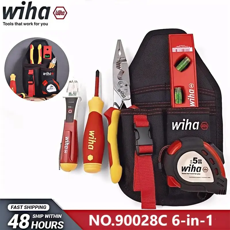 Wiha 6-in-1 Kit for Body Insulated Pliers, Insulated Stylus, Insulated ...