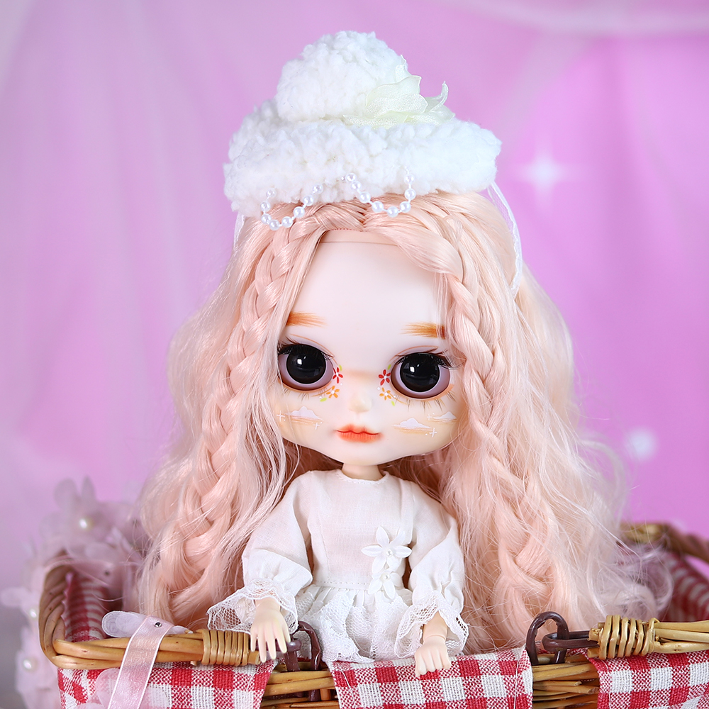 Samantha – Premium Custom Neo Blythe Doll with Pink Hair, White Skin ...