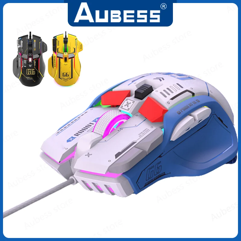 Jogo Mouse G6 O Terceiro Exame Mecânico Mouse Programação RGB Dazzle ...