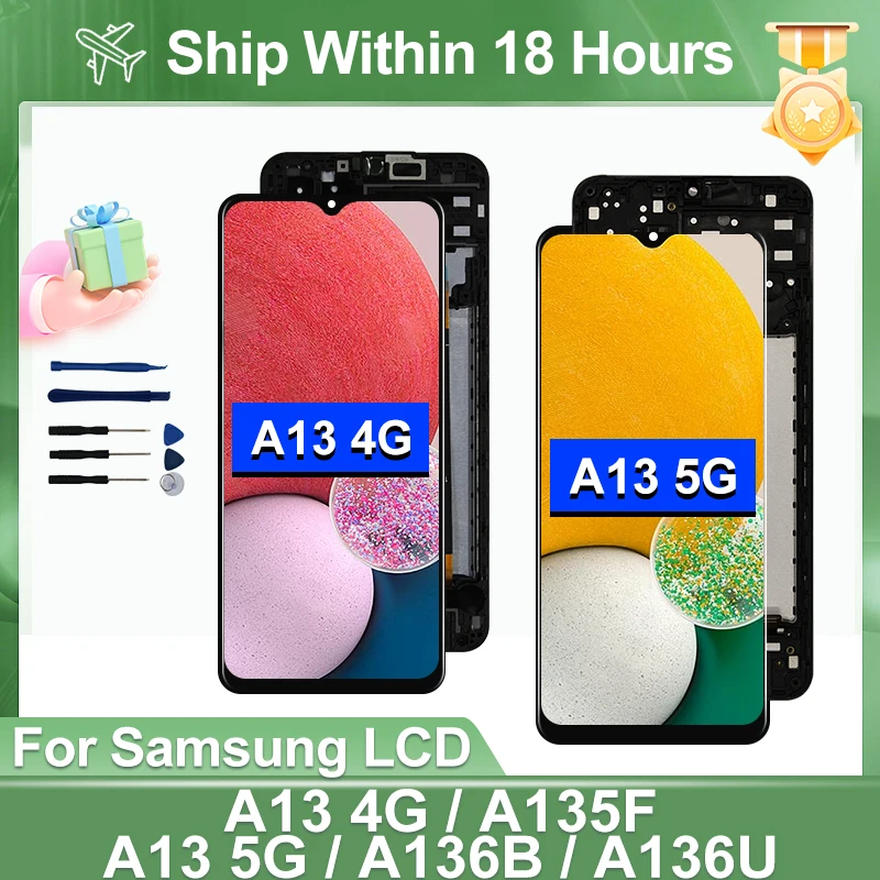 Choice For Samsung Galaxy A13 4G LCD Display SM-A135M SM-A135F Touch ...