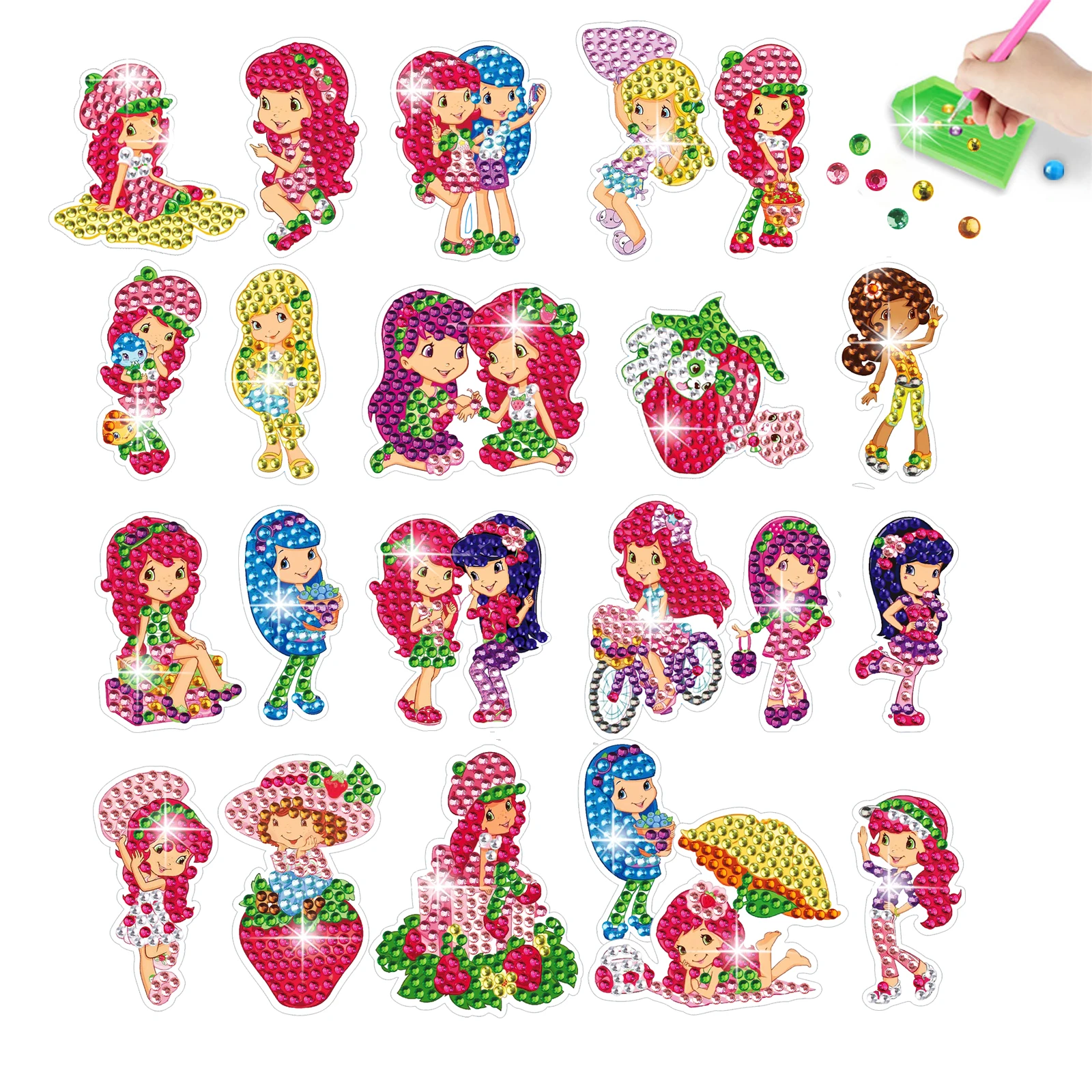 5D-Diamond-Painting-Adesivos-para-crian-as-belo-tema-das-meninas-dos ...