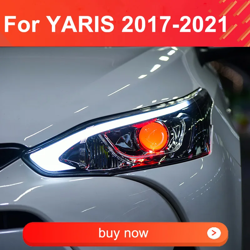 1-Pair-LED-Headlight-for-Toyota-Yaris-2017-2021-Headlights-Plug-and ...
