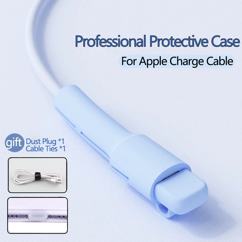 Silicone Charger Cable Protector For Apple Lightning To Usb Both Ends ...