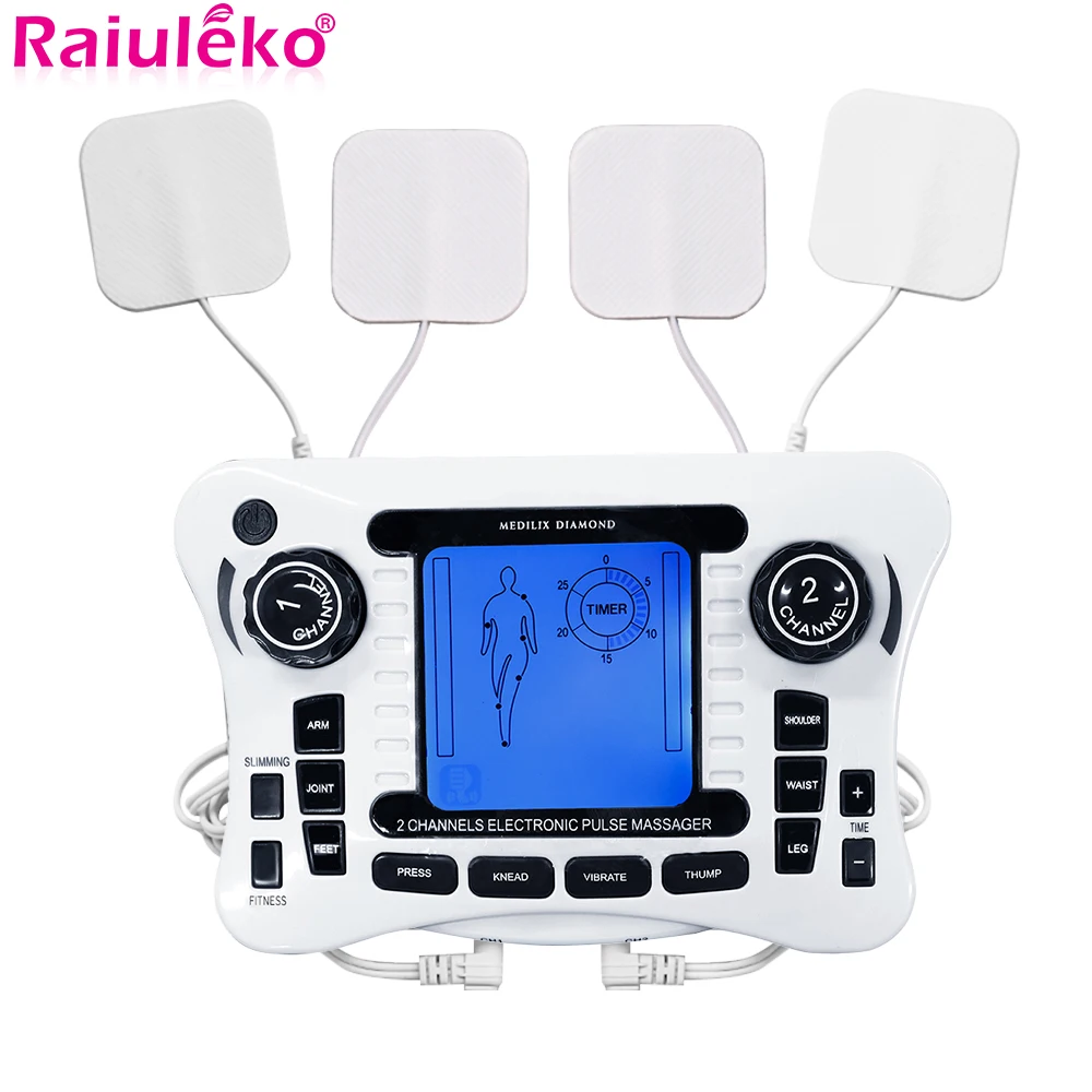 12-Modes-Electronic-Pulse-Tens-Ems-Trainer-Body-Massager-Muscle ...