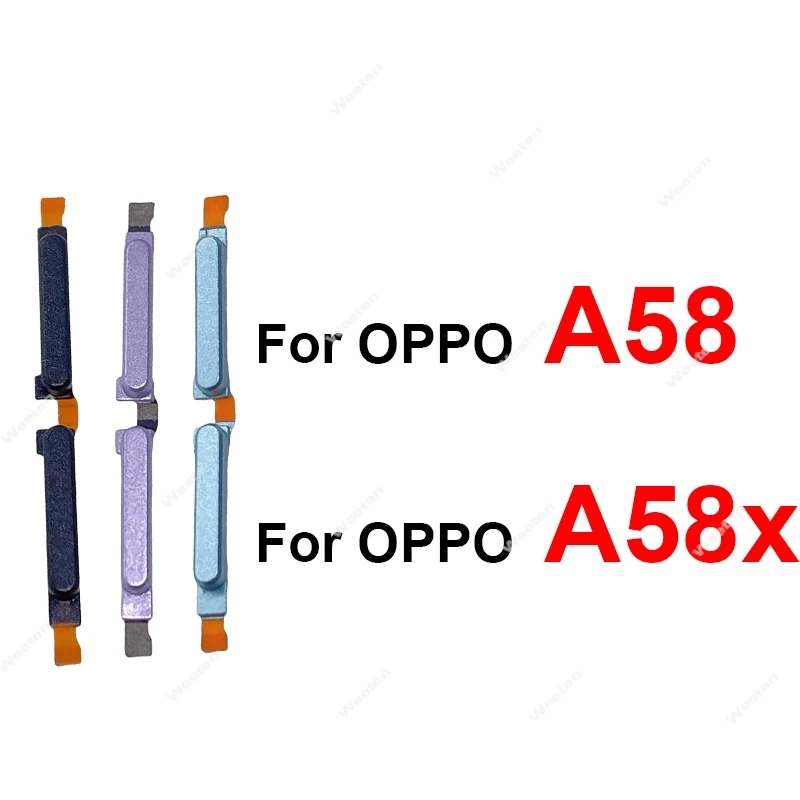 Power Volume Side Button Flex Cable For OPPO A58 A58x 4G 5G On OFF ...