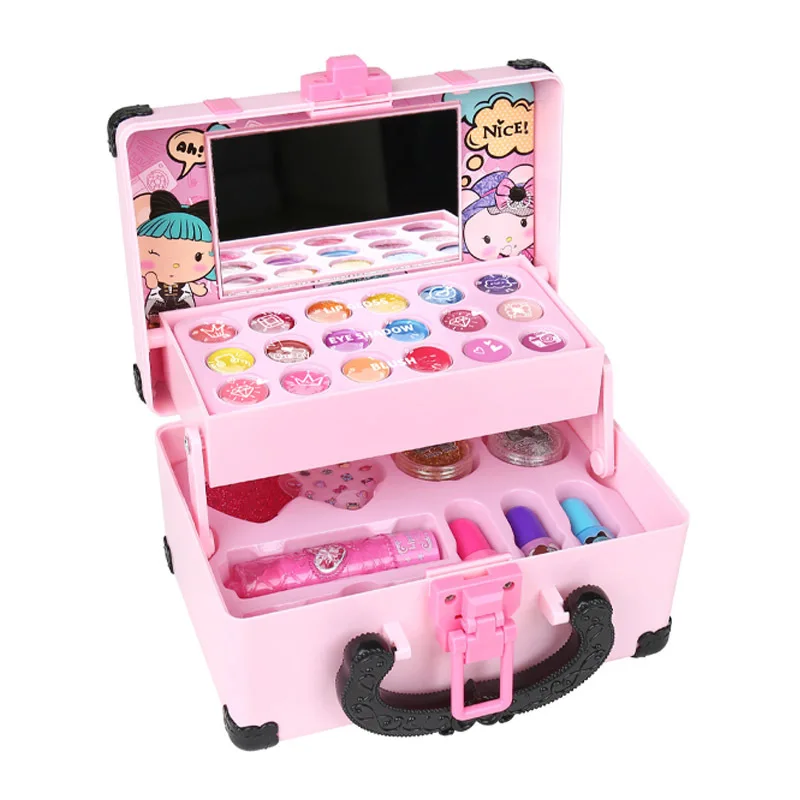 New-Children-Makeup-Kit-for-Girls-Lipstick-Makeup-Cosmetics-Pretend ...