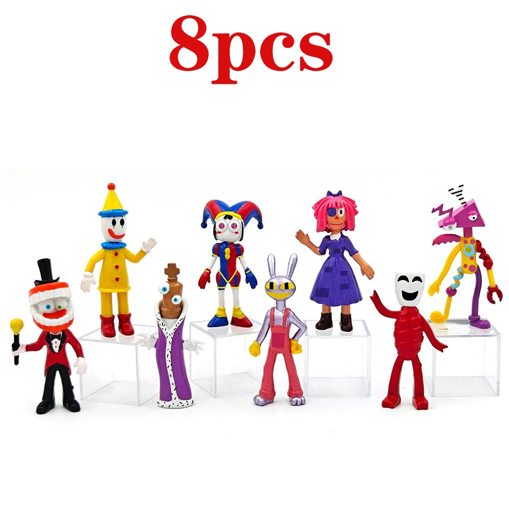 8Pcs-Cartoon-Characters-Figura-Model-PVC-The-Amazing-Digital-Circus ...