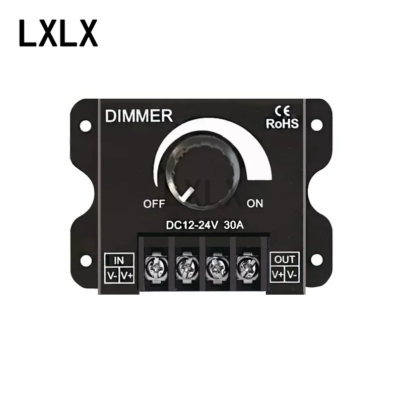 1pcs LED Interruptor Dimmer Interruptor Rotativo DC 12V 24V 30A 360W ...