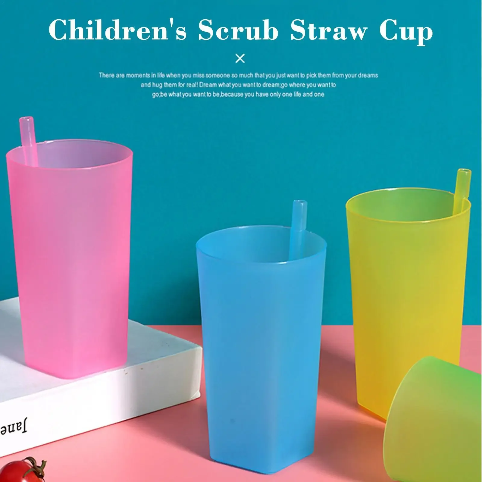 Fresh-Candy-Colored-Kids-Sip-Cup-Children-Water-Cup-with-Built-in-Straw ...
