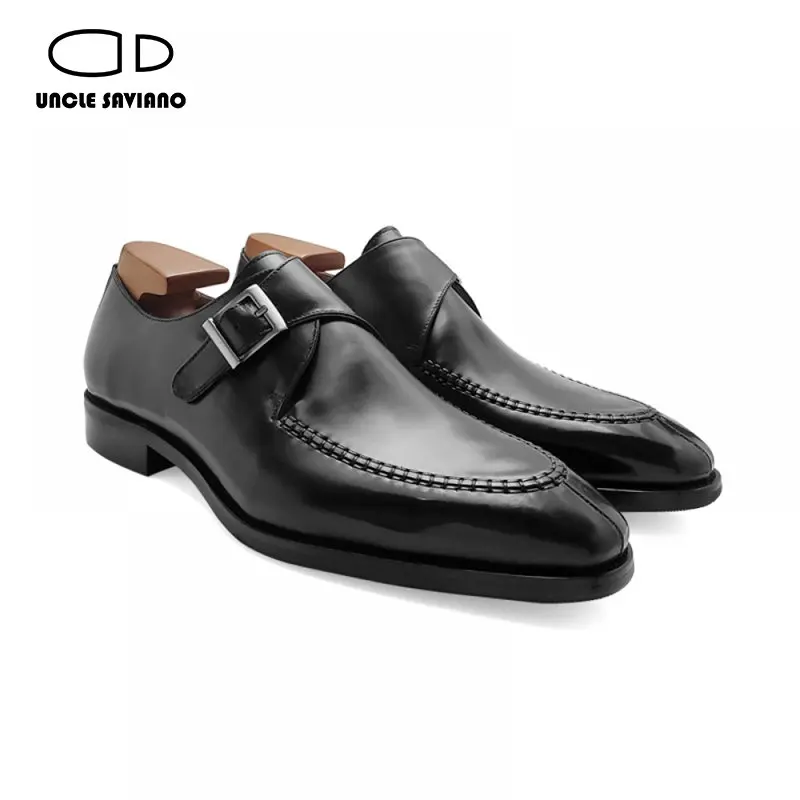 Uncle-Saviano-Luxury-Single-Monk-Strap-Men-Shoes-Party-Dress-Best-Man ...