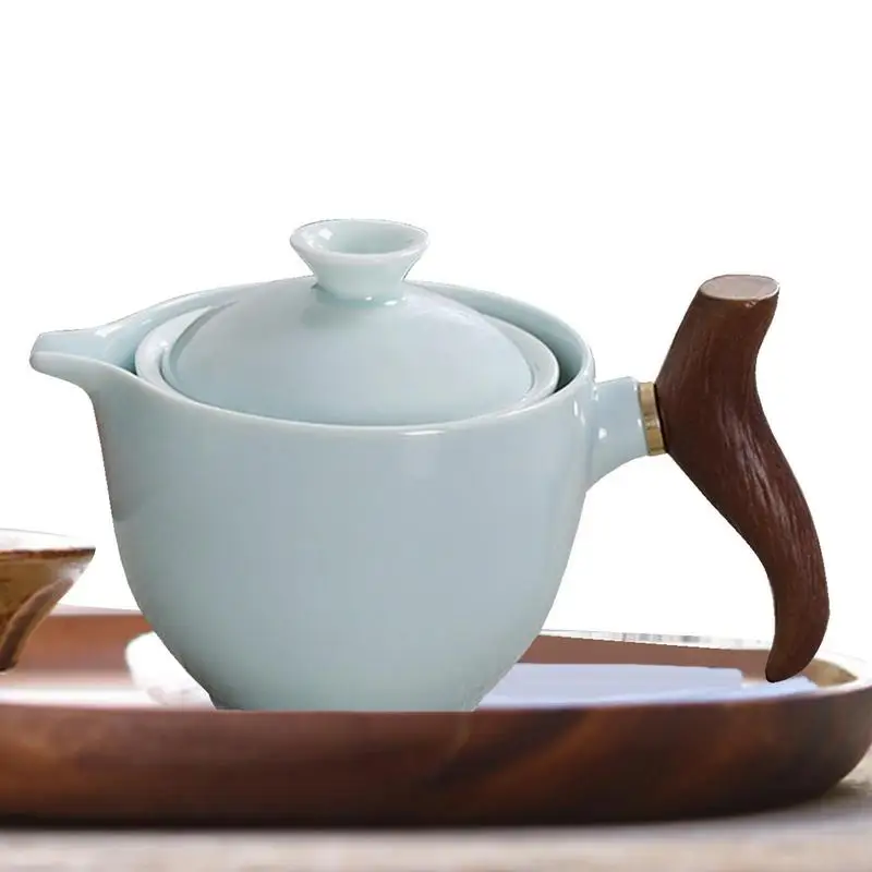 Tetera de cerámica con filtro para el hogar, Infusor de té con rotación ...