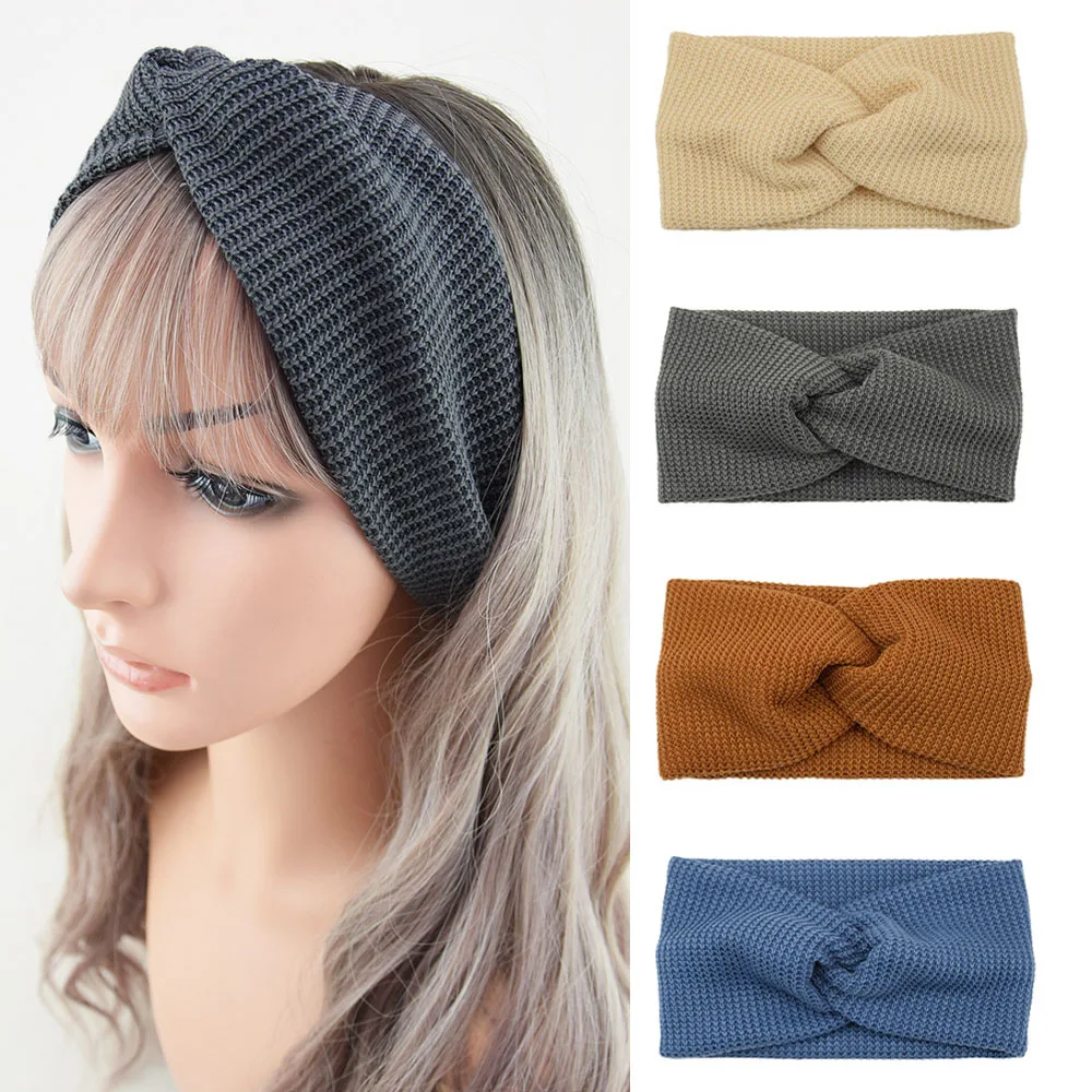 Autumn-Winter-Thread-Knitted-Cross-Headband-Women-Solid-Color-Elastic-Hair-Bands-Sport-Yoga ...