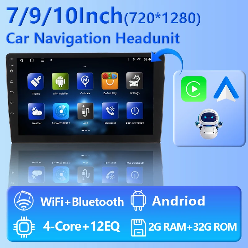 Radio-con-GPS-para-coche-reproductor-Multimedia-con-Android-11-7-9-y-10 ...