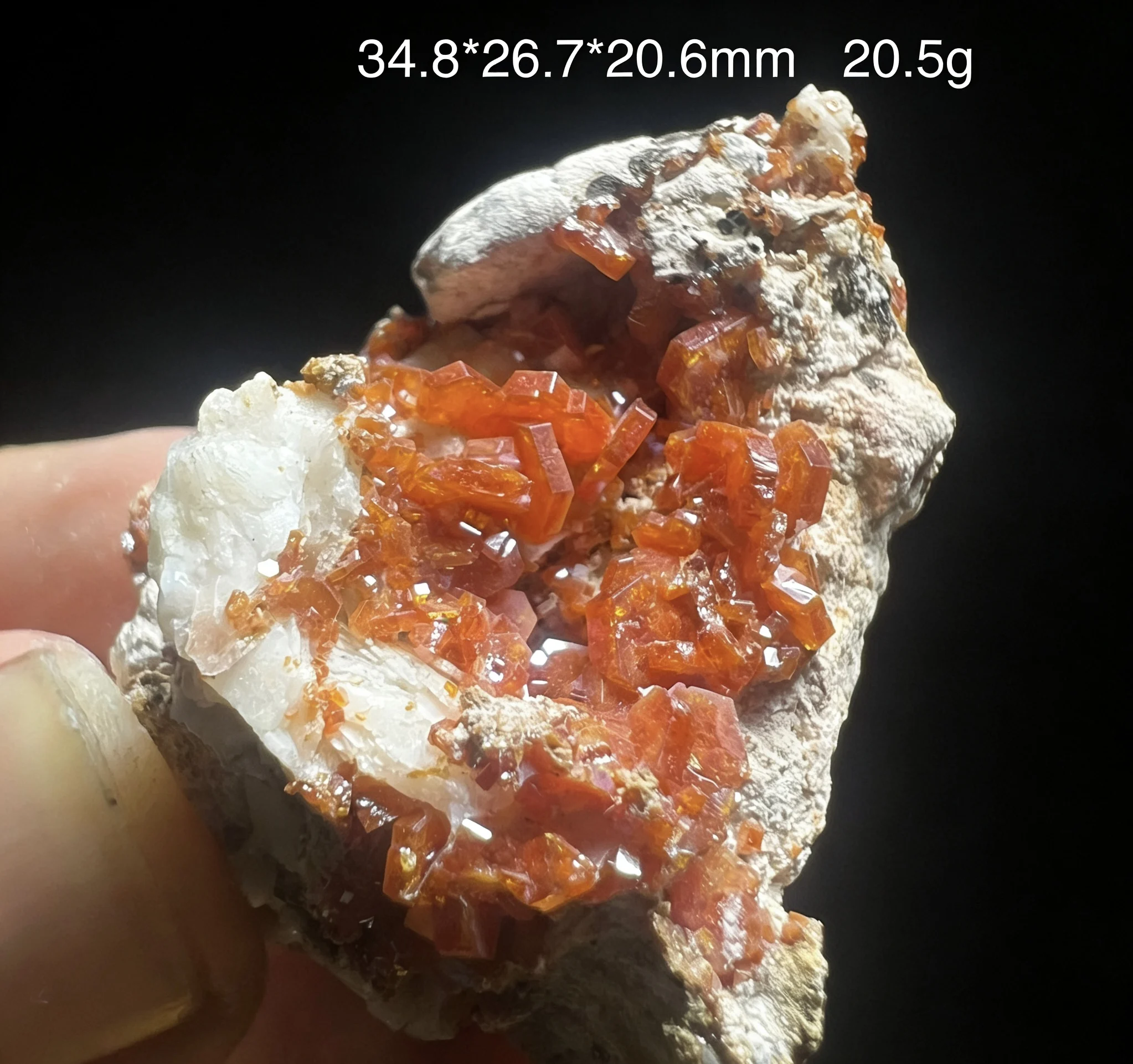 Natural mineral vanadium lead ore raw stone collection stone display ...