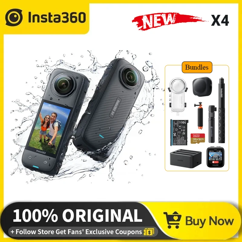 Original-Insta-360-X4-New-Arrival-360-Action-Camera-2290mAh-8K-Video ...