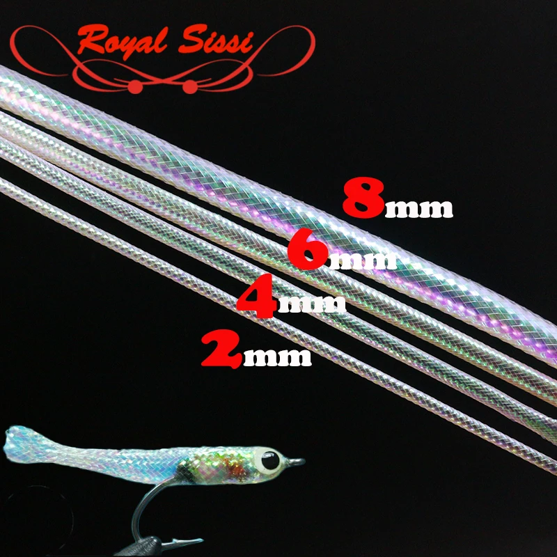 Royal Sissi 2meters pack EZ minnow fly pearl mylar tube 4 optional ...
