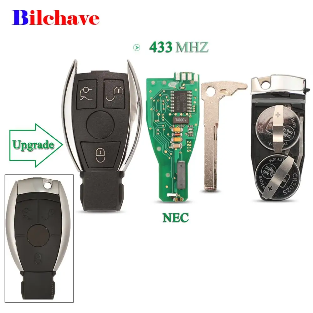jingyuqin-3-Buttons-433Mhz-Remote-Car-Key-Fob-For-Mercedes-Benz-CLS ...