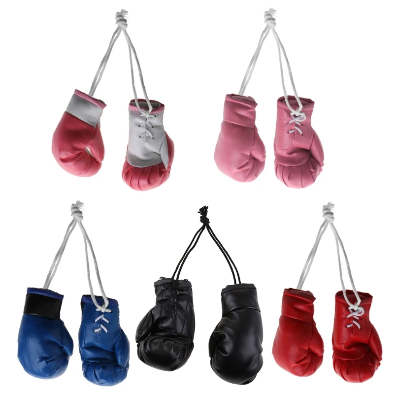 Guantes-de-boxeo-con-colgante-Mini-guantes-de-boxeo-en-miniatura-negro ...
