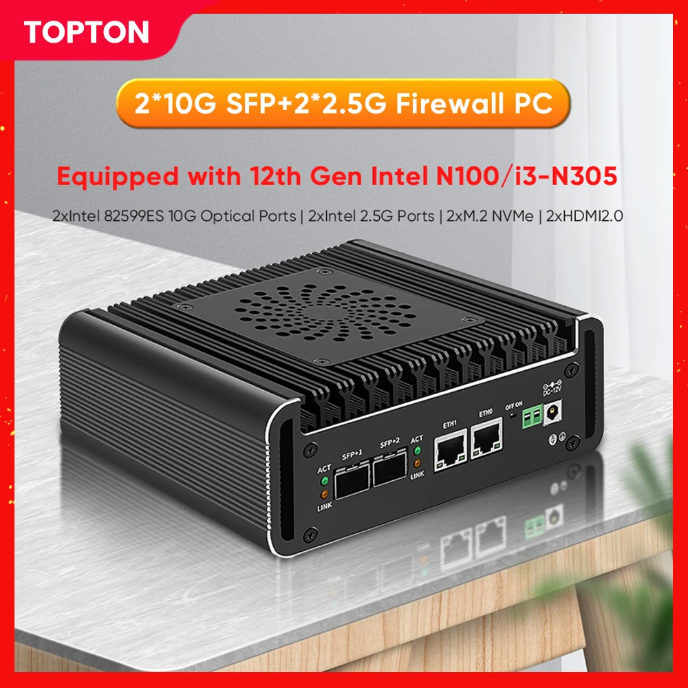 Topton-Solid-Firewall-Router-2x10G-SFP-Intel-i3-N305-N100-2xi226-V-2-5G ...