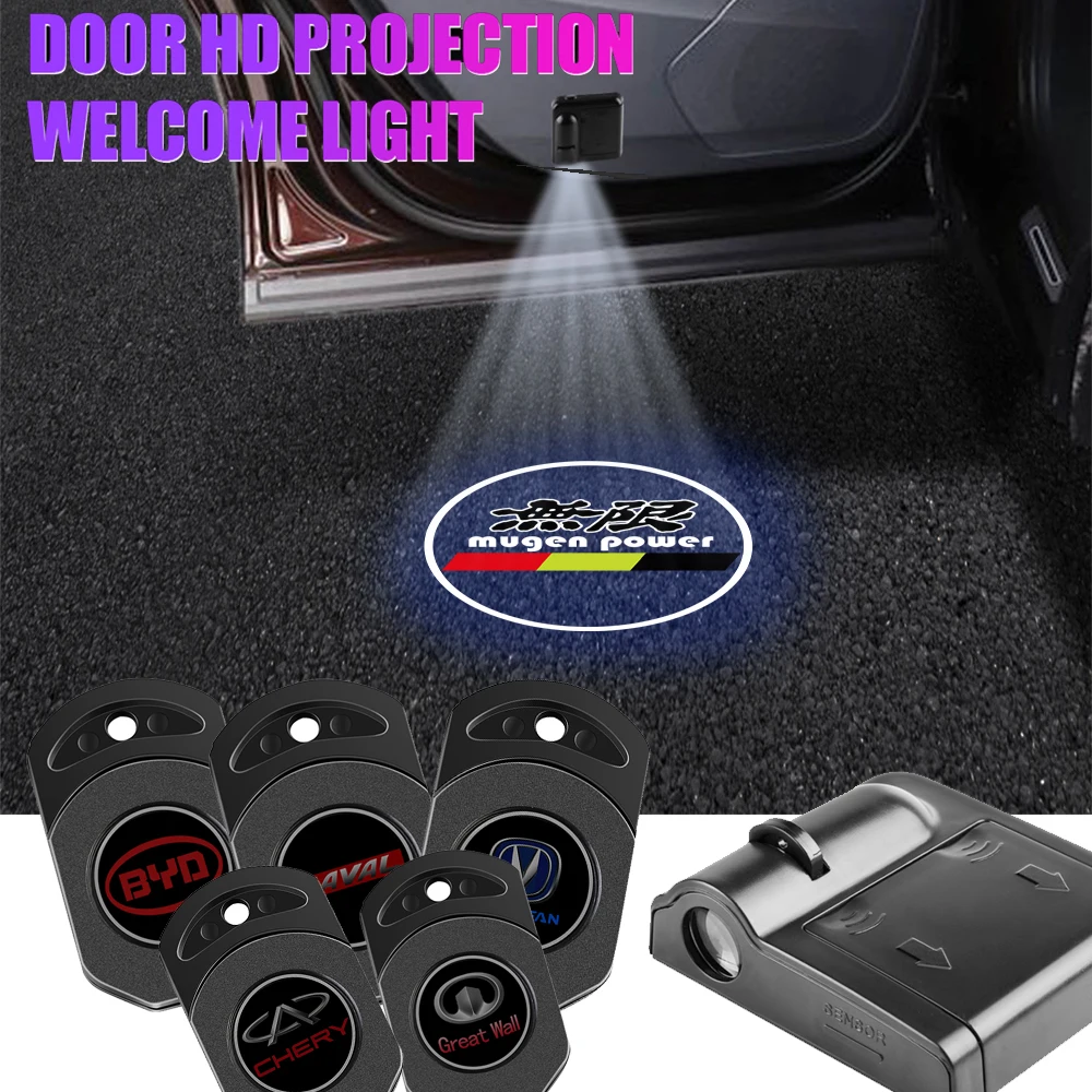 Car Door Emblem Light LED Welcome Lamp Wireless Laser Projector Auto ...